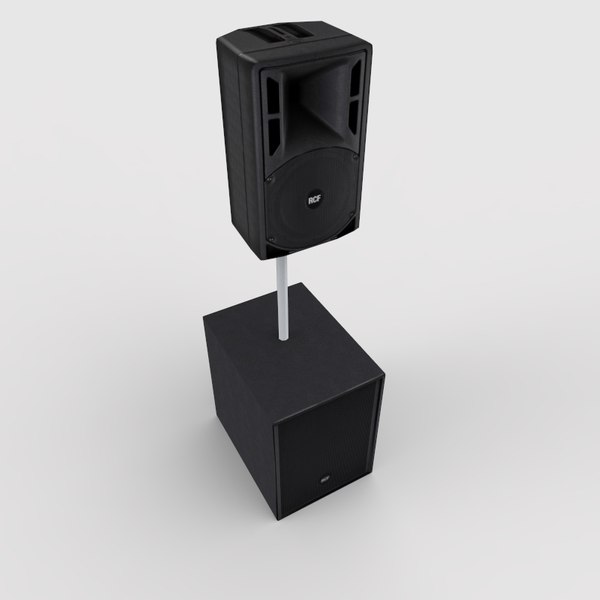 rcf speaker 3d model