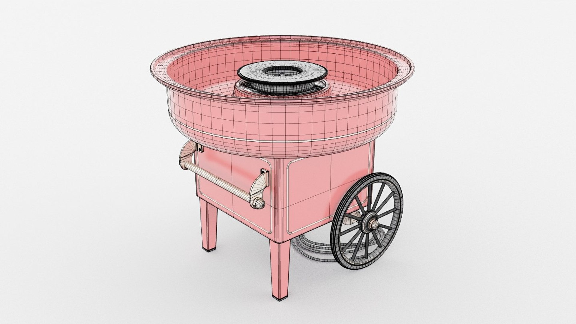 Machine cotton candy model - TurboSquid 1527460