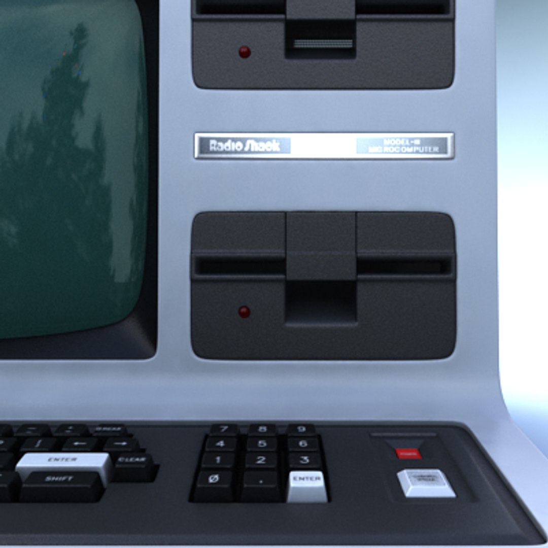 3d Radioshack Retro Pc Model