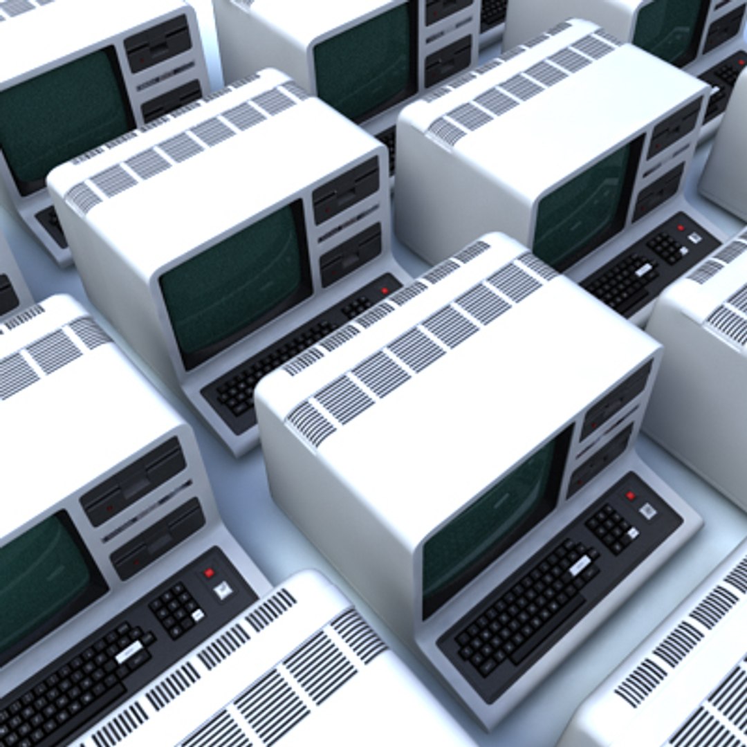 3d Radioshack Retro Pc Model