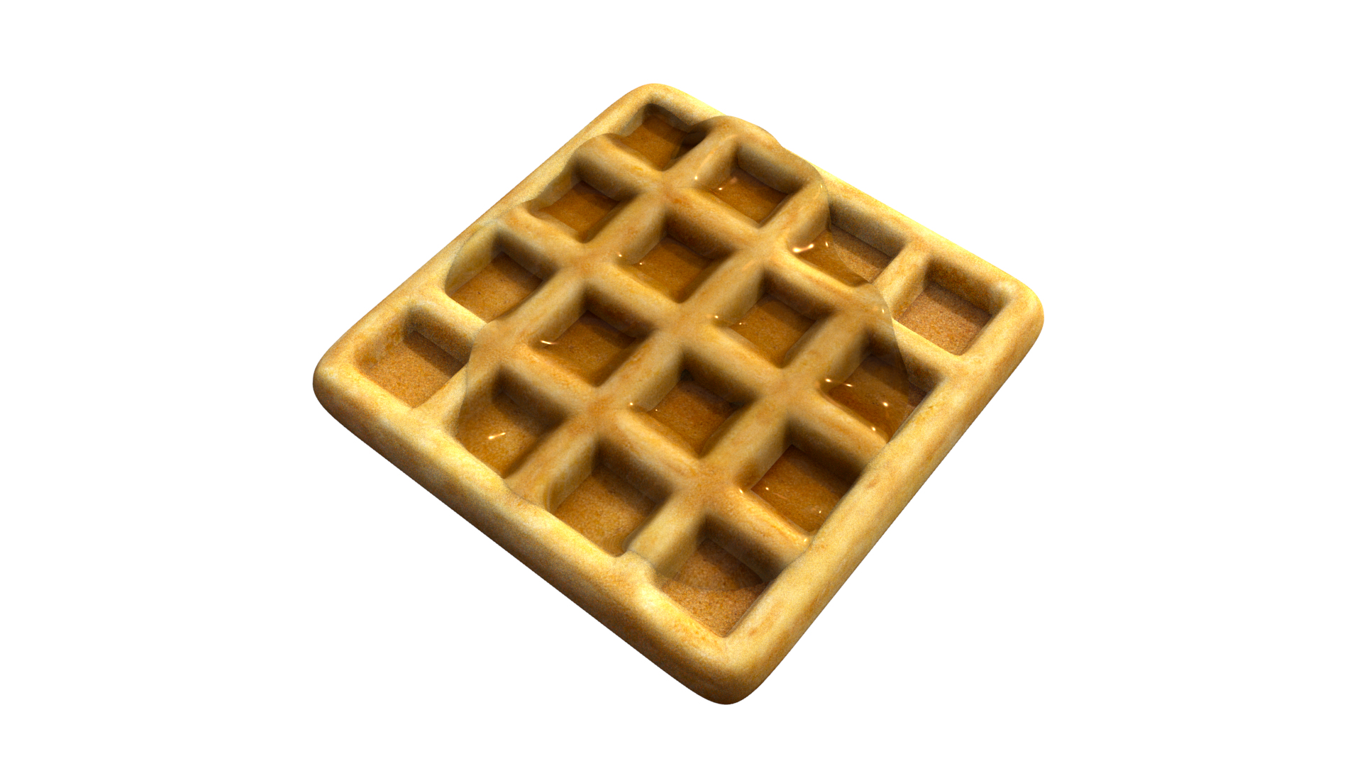 3D Waffle - TurboSquid 1744519
