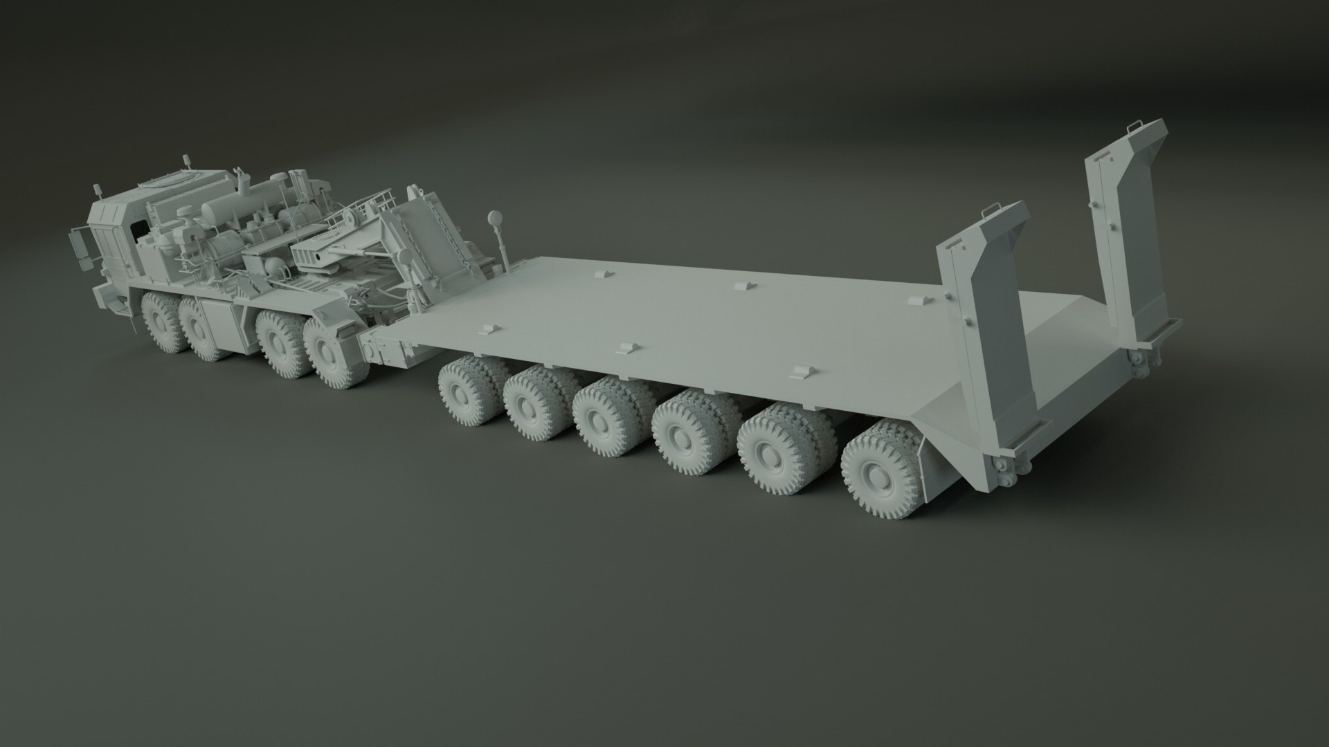 Faun Stl 56 Franziska Heavy Tank Transporter 3D Model - TurboSquid 1926971