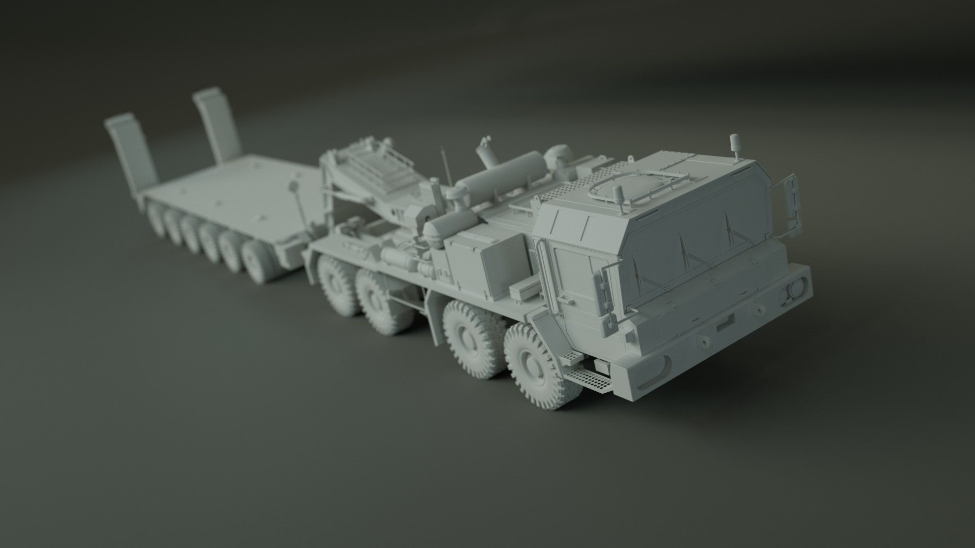 Faun Stl 56 Franziska Heavy Tank Transporter 3D Model - TurboSquid 1926971