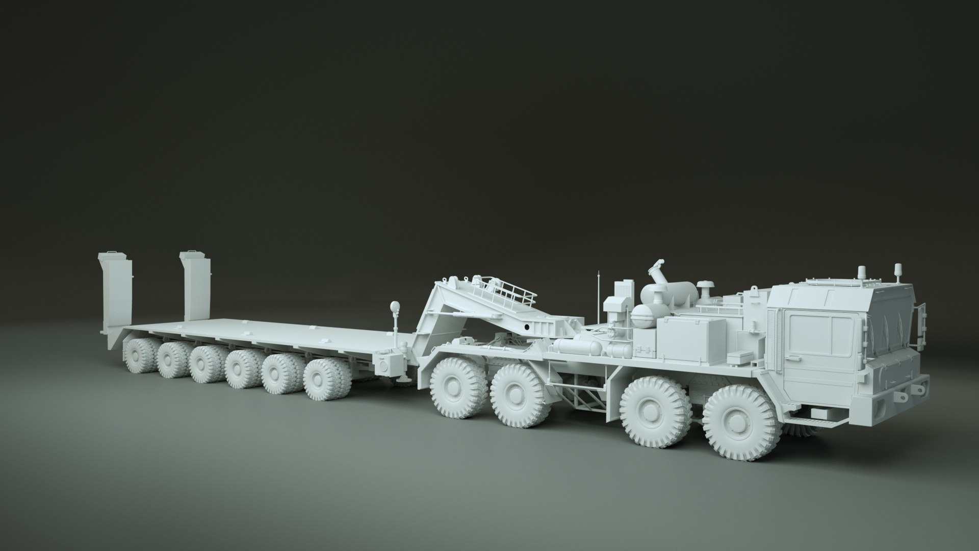 Faun Stl 56 Franziska Heavy Tank Transporter 3D Model - TurboSquid 1926971