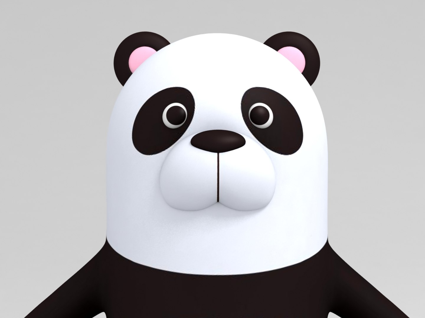3D Panda Character Cartoon Model - TurboSquid 1266077