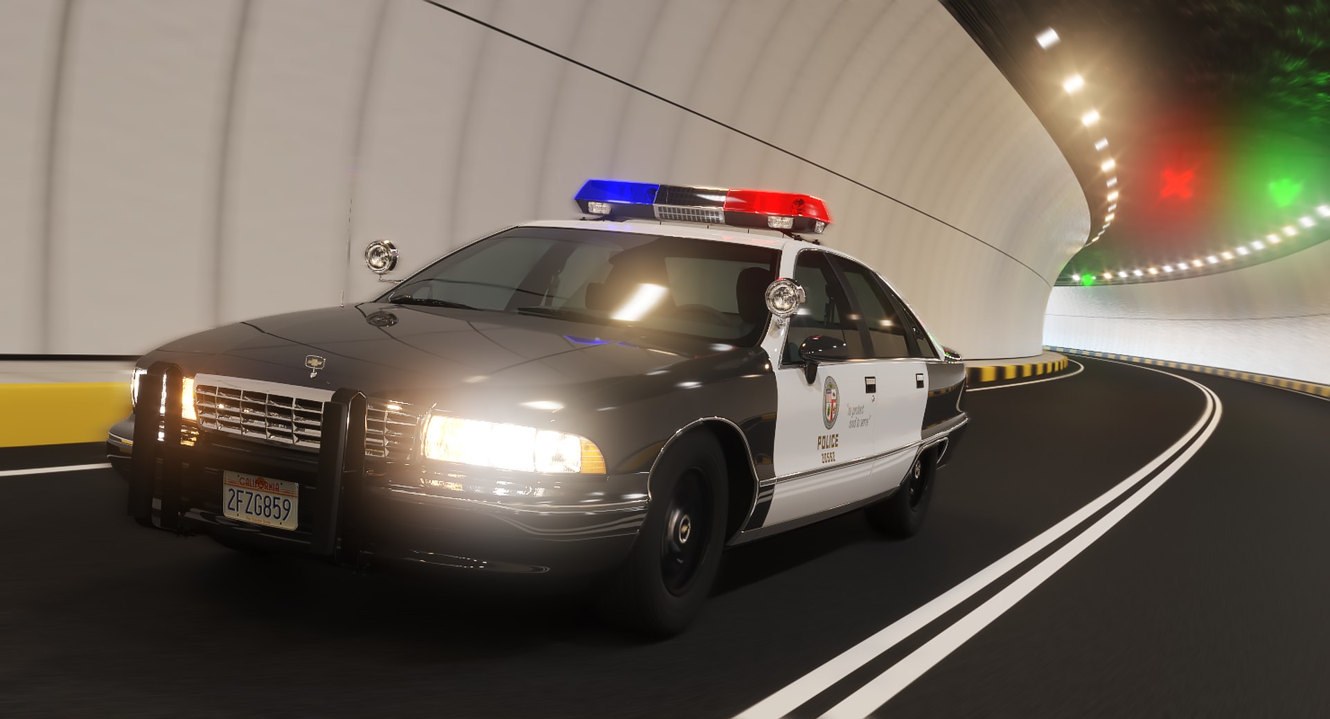 Lapd Chevrolet Caprice Police Car 3d Max