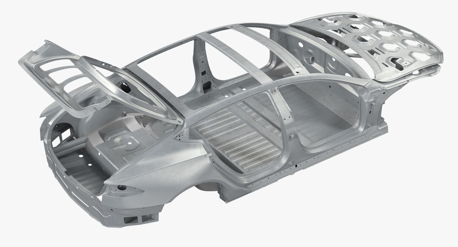 3d Tesla S Frame 2