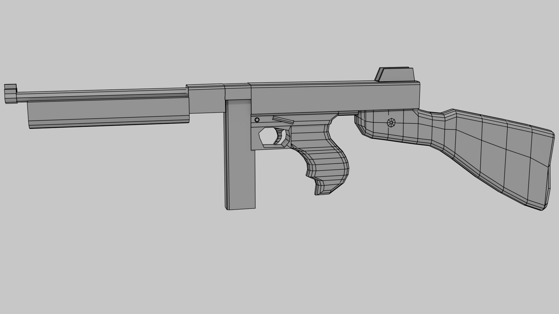 Free Low Poly Thompson Model - TurboSquid 2415340