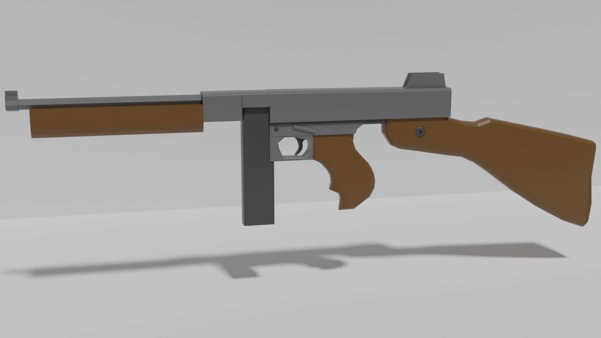 Free Low Poly Thompson Model - TurboSquid 2415340
