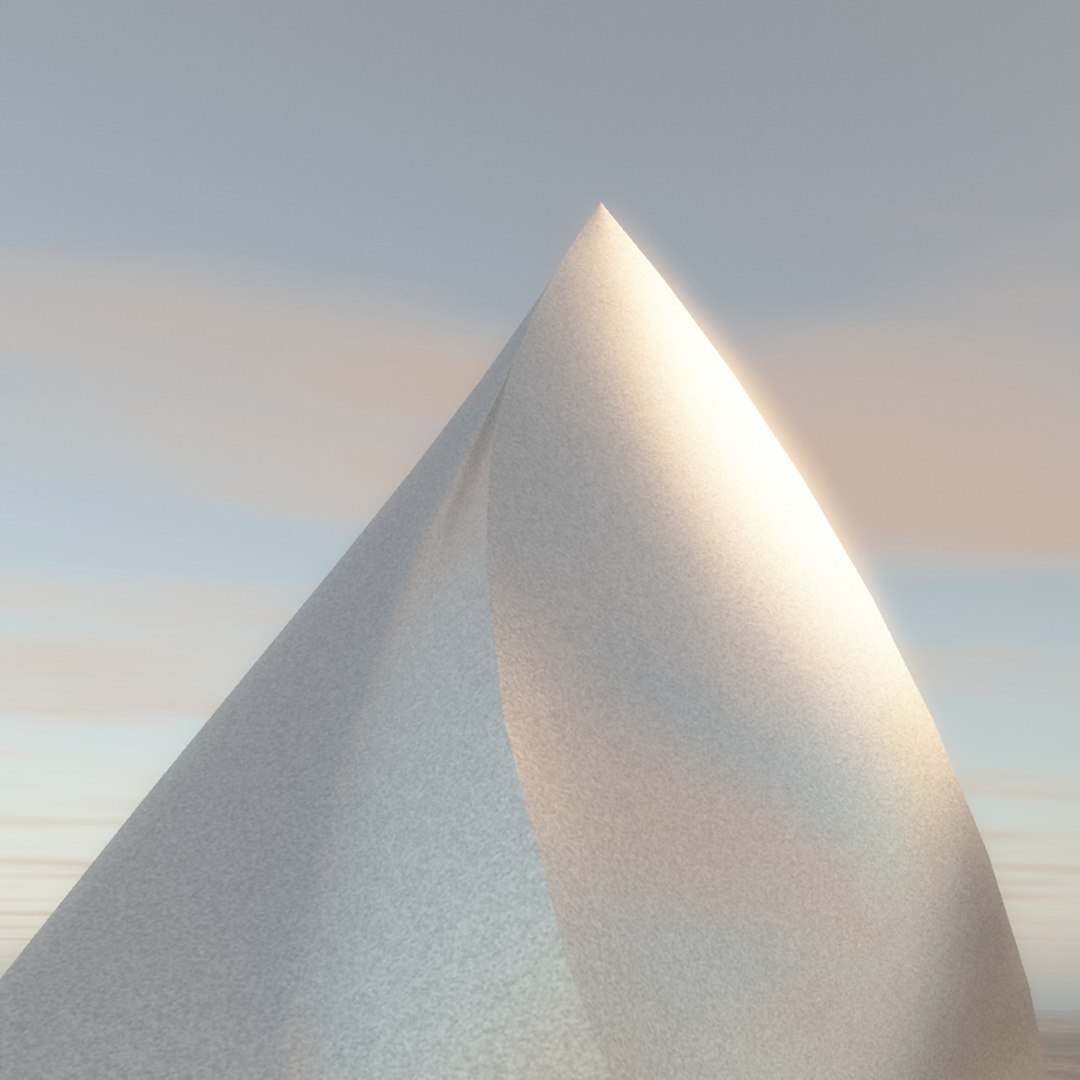 Twisted Pyramid Futuristic Building 3D - TurboSquid 1439578