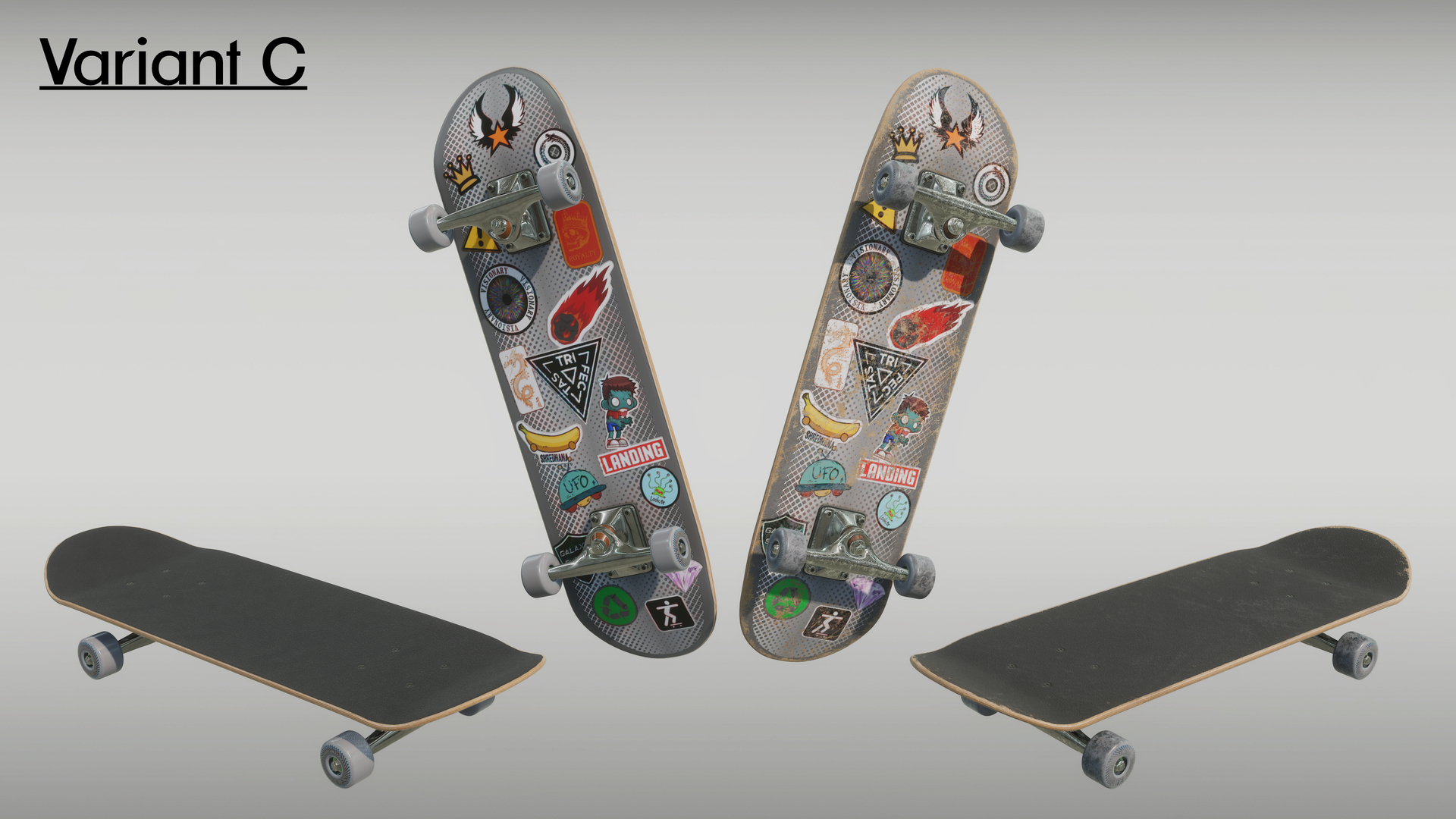 3D skateboard model - TurboSquid 1669627