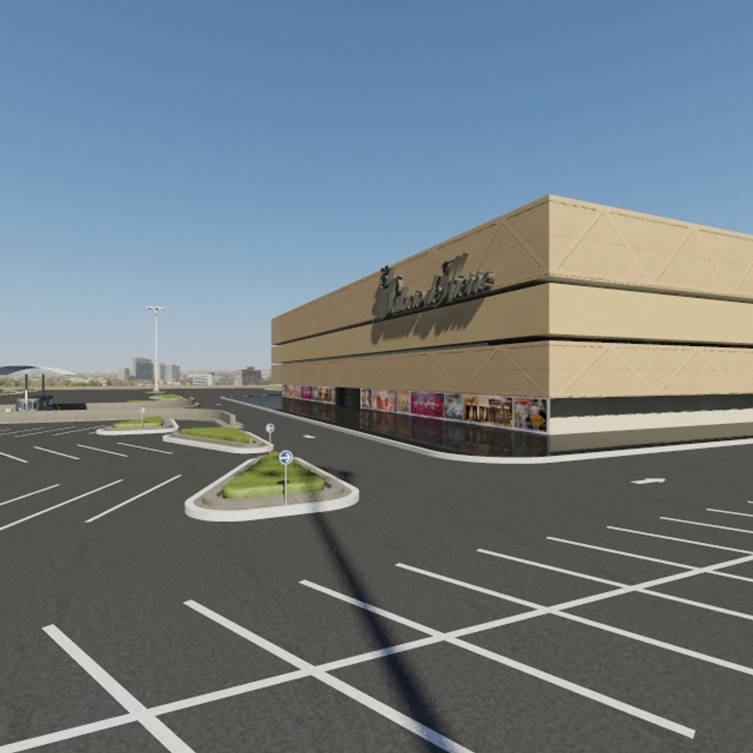 Shopping Mall Store 3d Model