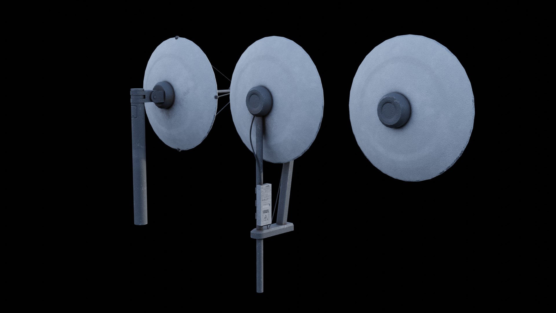 3D Scifi Small Antenna And Radio Dish Pack - TurboSquid 1951310