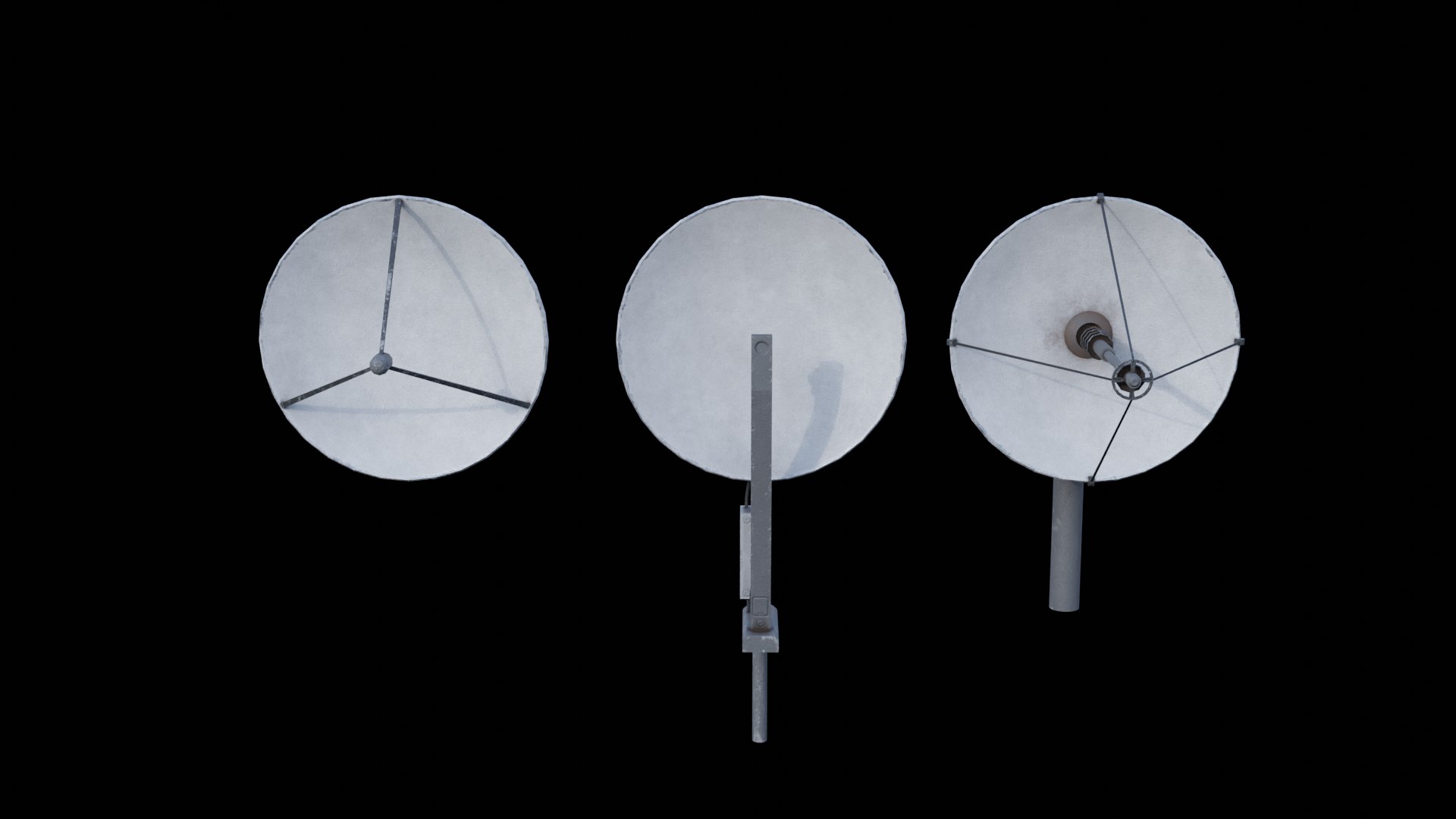 3D Scifi Small Antenna And Radio Dish Pack - TurboSquid 1951310