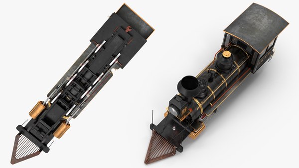 빈티지 증기 기관차와 마차 3D 모델 - TurboSquid 2148462