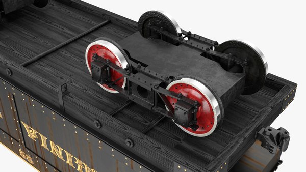 빈티지 증기 기관차와 마차 3D 모델 - TurboSquid 2148462