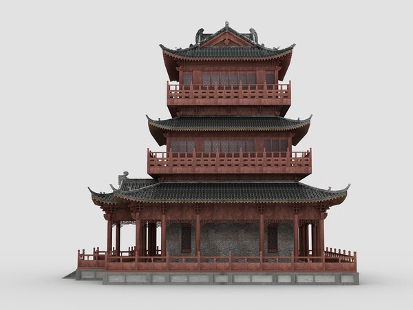 Chinese building 3D - TurboSquid 1247276