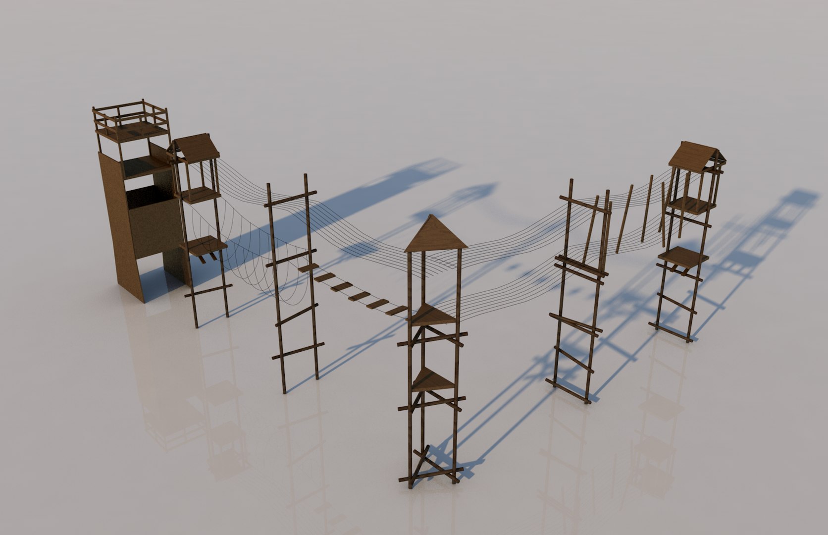 Obstacle Course 3D Model - TurboSquid 1502872