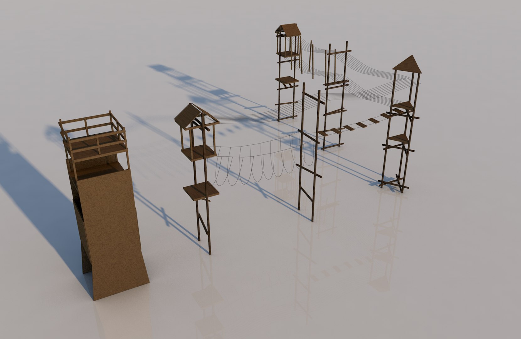 Obstacle Course 3D Model - TurboSquid 1502872
