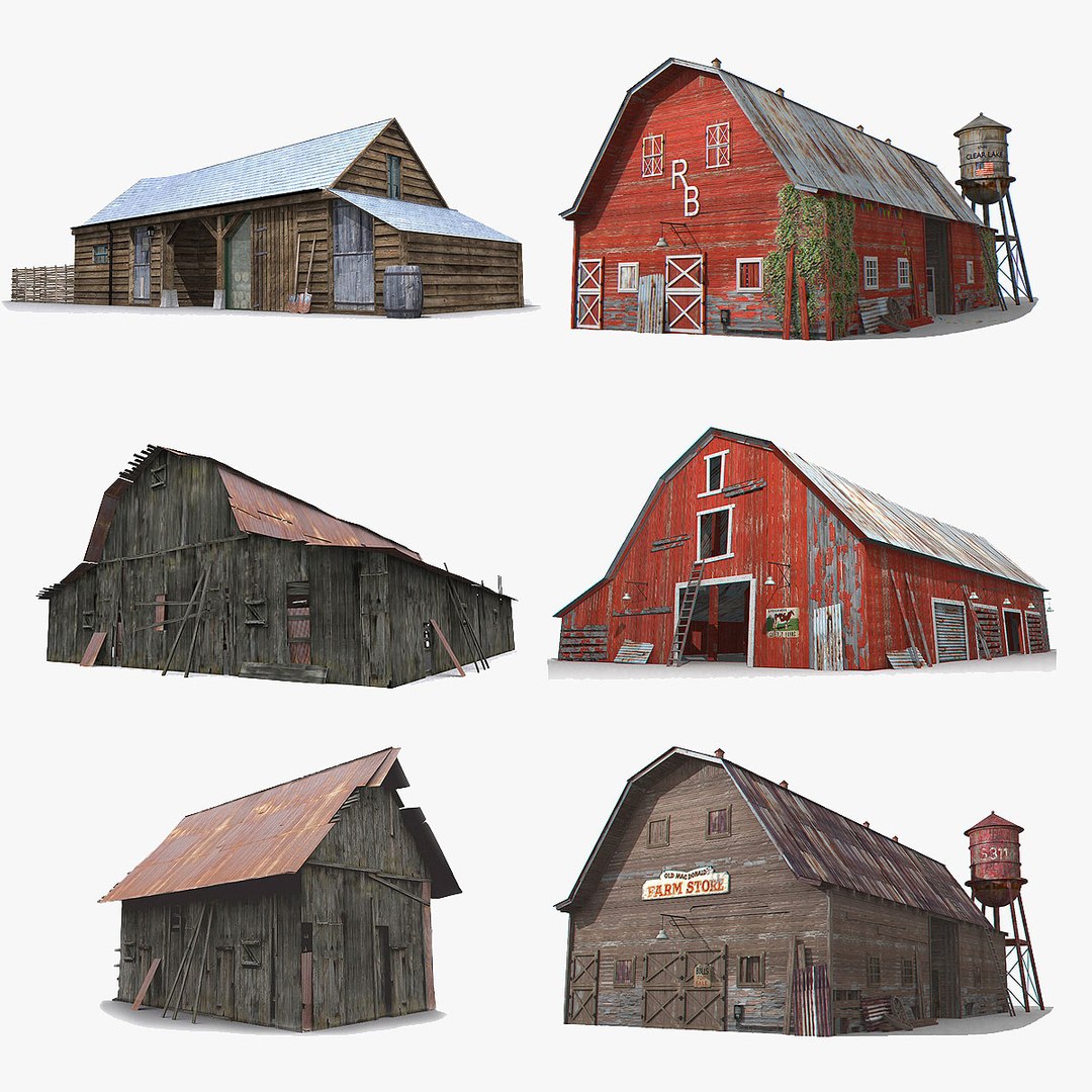 Photorealistic barns 3D - TurboSquid 1274989