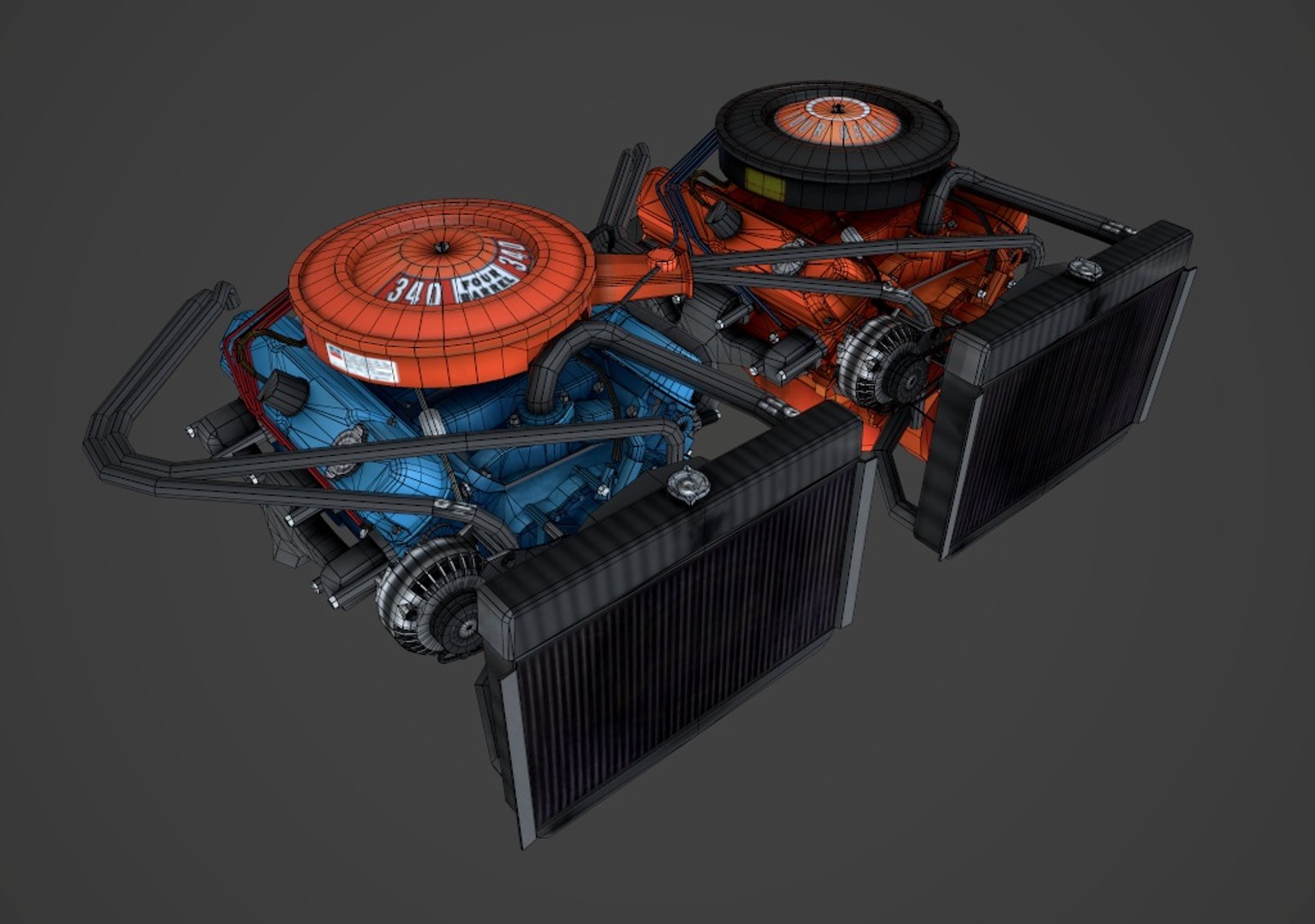3d Model Mopar Engine