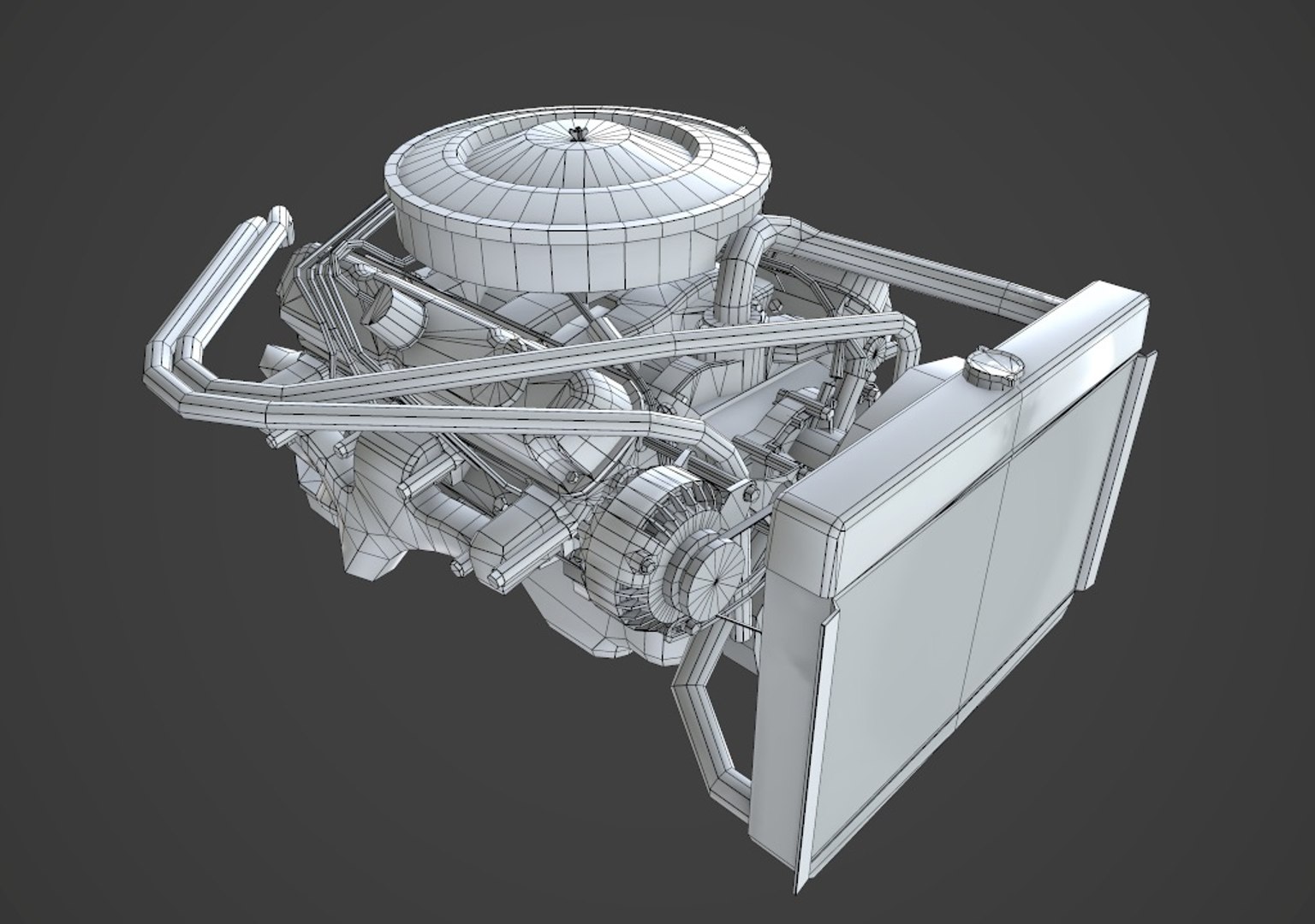 3d Model Mopar Engine