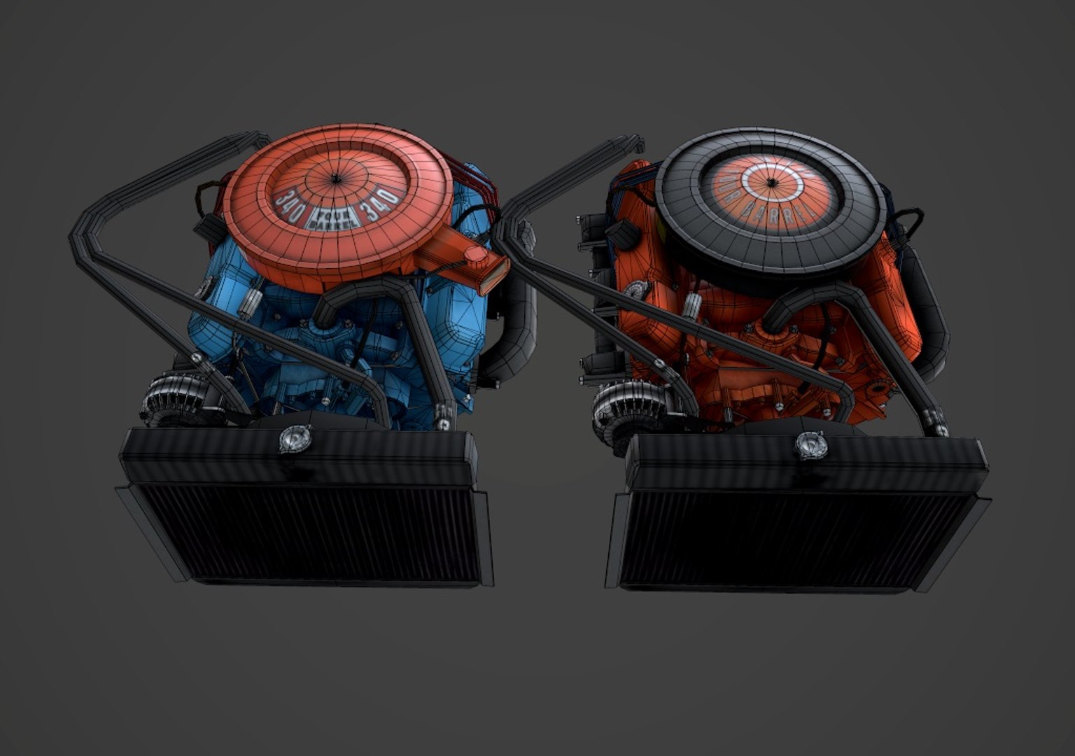 3d Model Mopar Engine