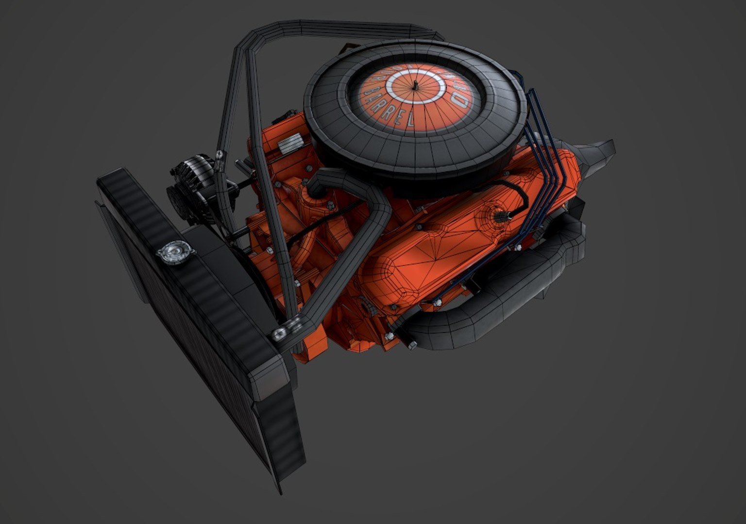 3d Model Mopar Engine