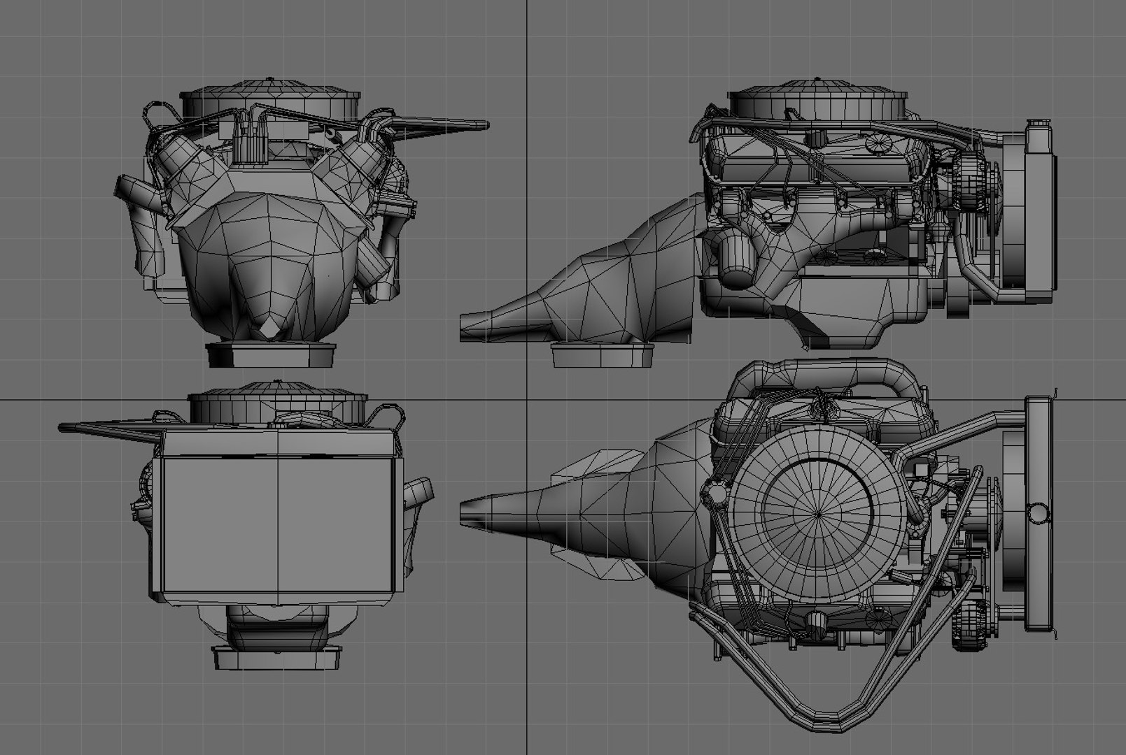 3d Model Mopar Engine