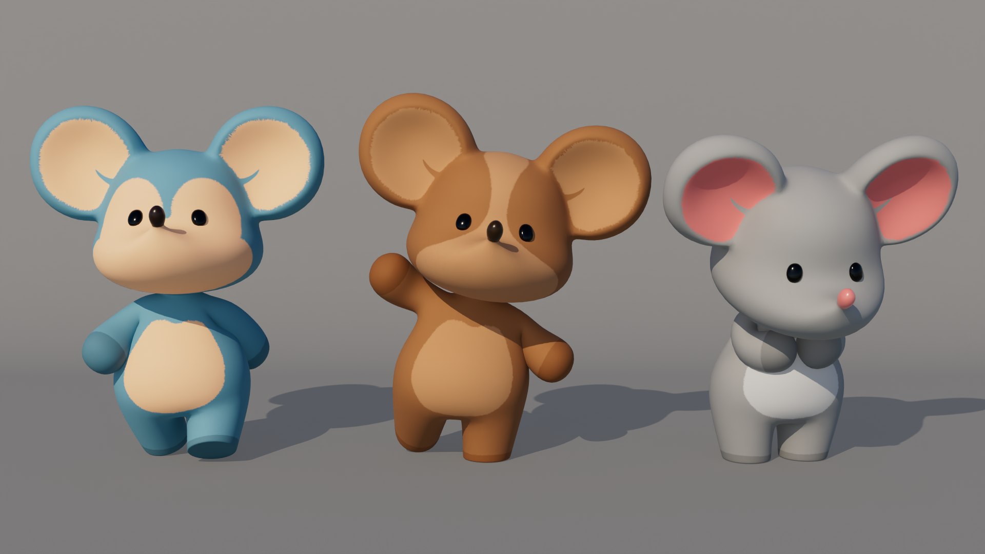 Rigged Cartoon Mouse model - TurboSquid 2176234