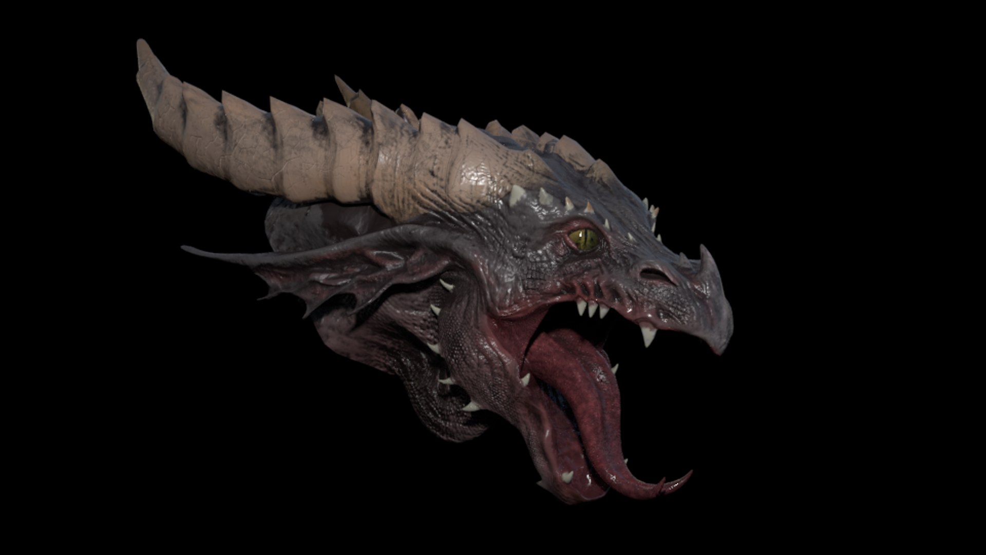 3D Dragon Head - TurboSquid 1446049