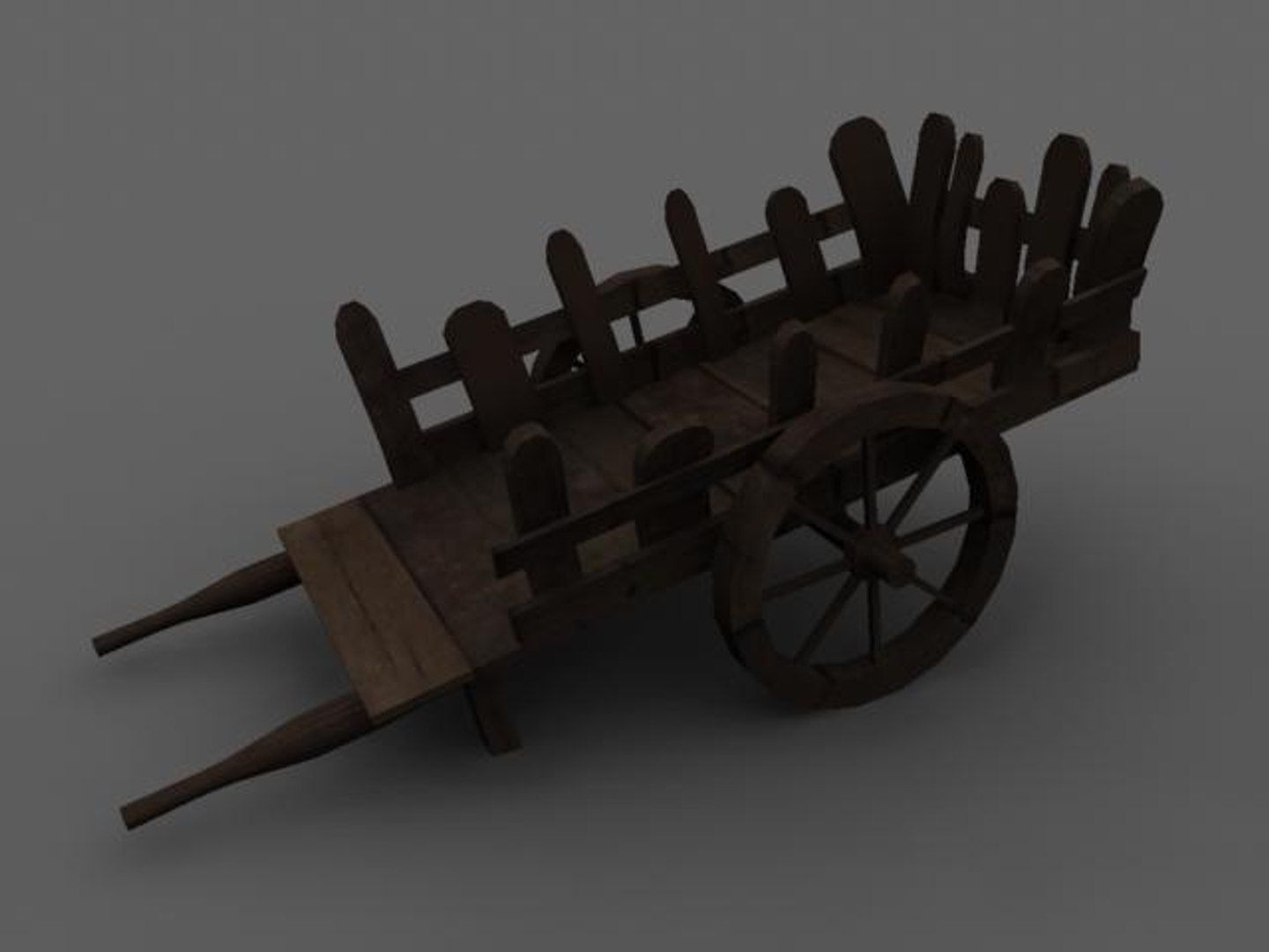3d wheelbarrow set model