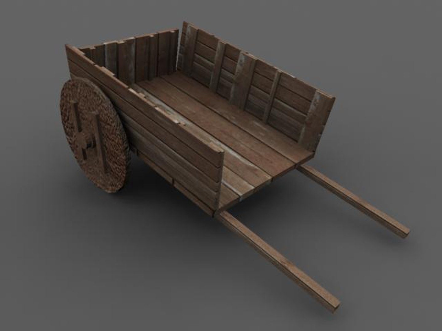 3d wheelbarrow set model
