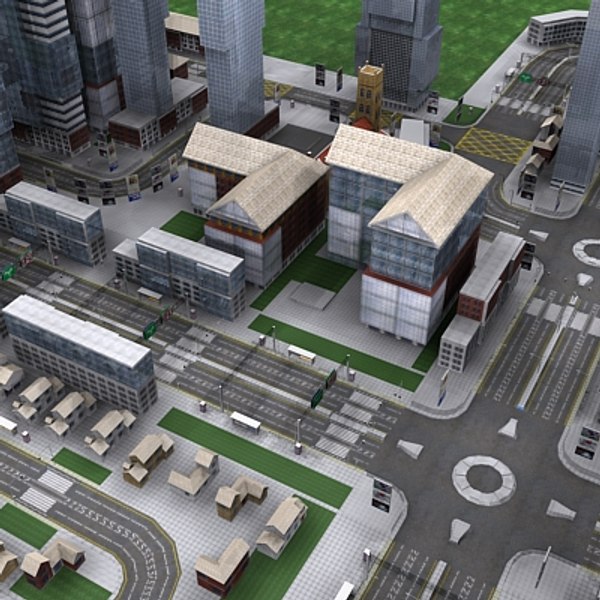 city metropolitan architecture 3d model