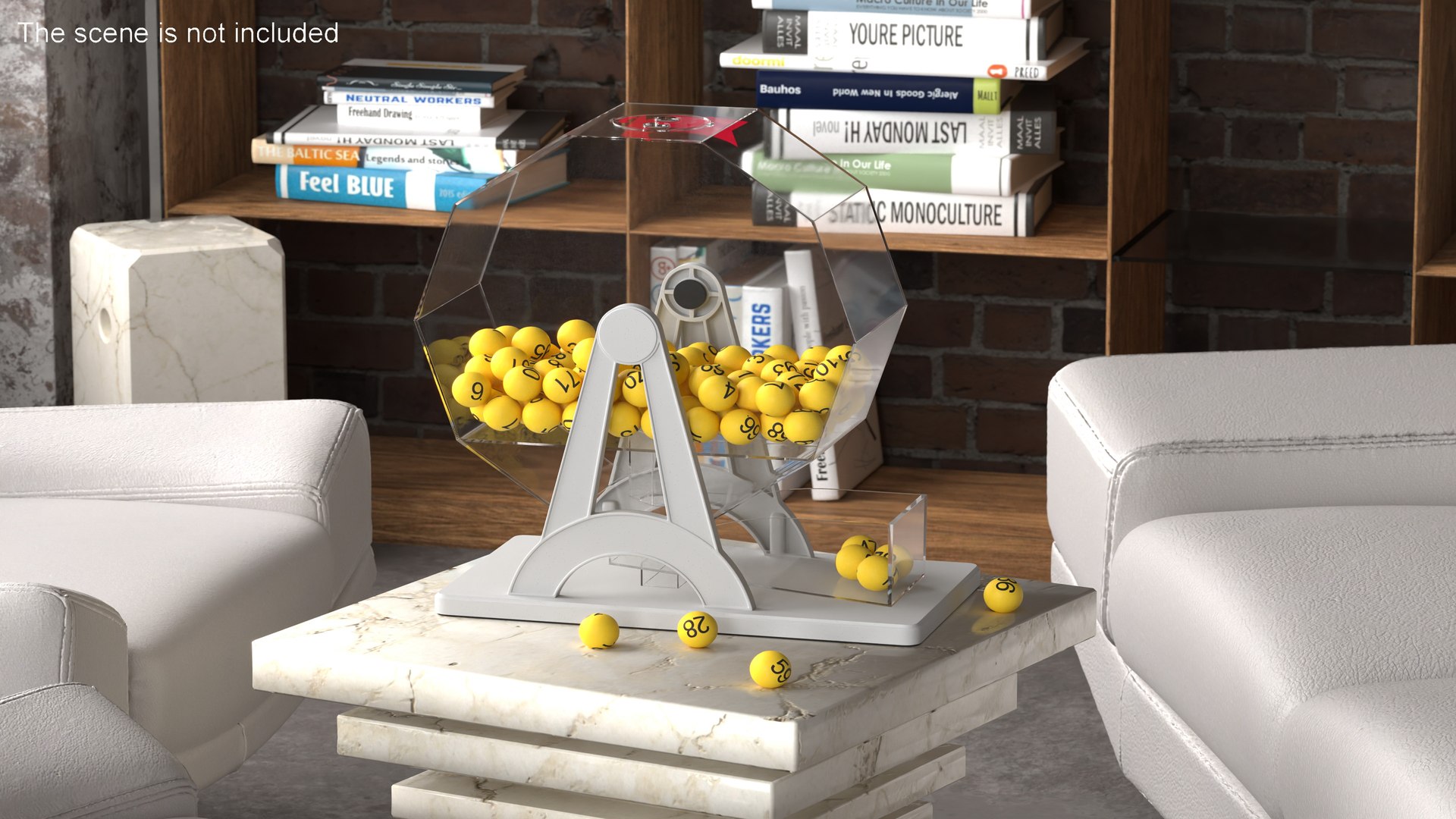 Manual Bingo Balls Lottery Machine 3D Model - TurboSquid 2051126