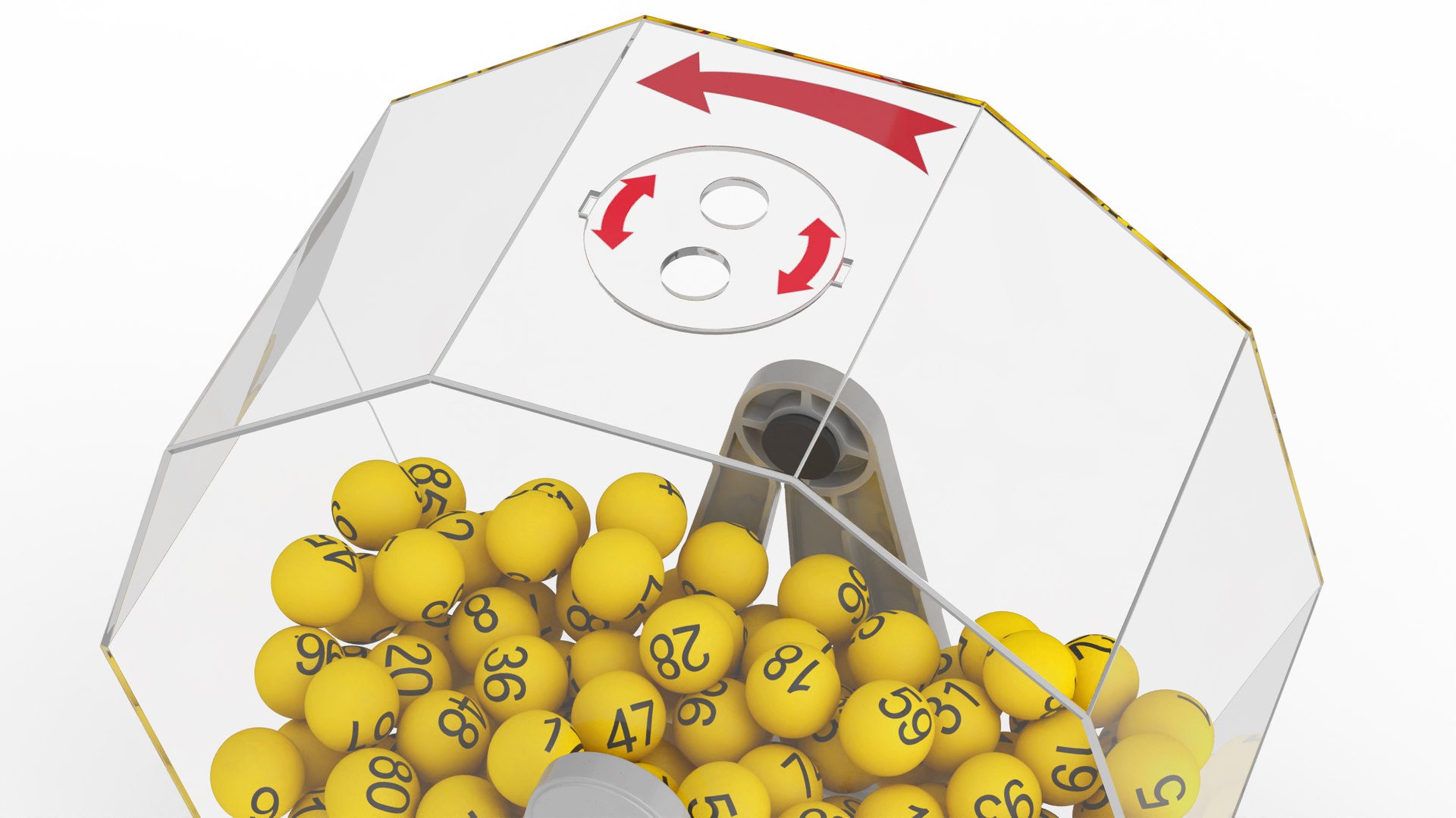 Manual Bingo Balls Lottery Machine 3D Model - TurboSquid 2051126