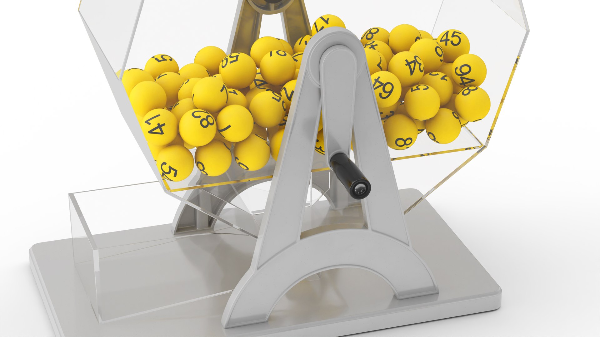 Manual Bingo Balls Lottery Machine 3D Model - TurboSquid 2051126