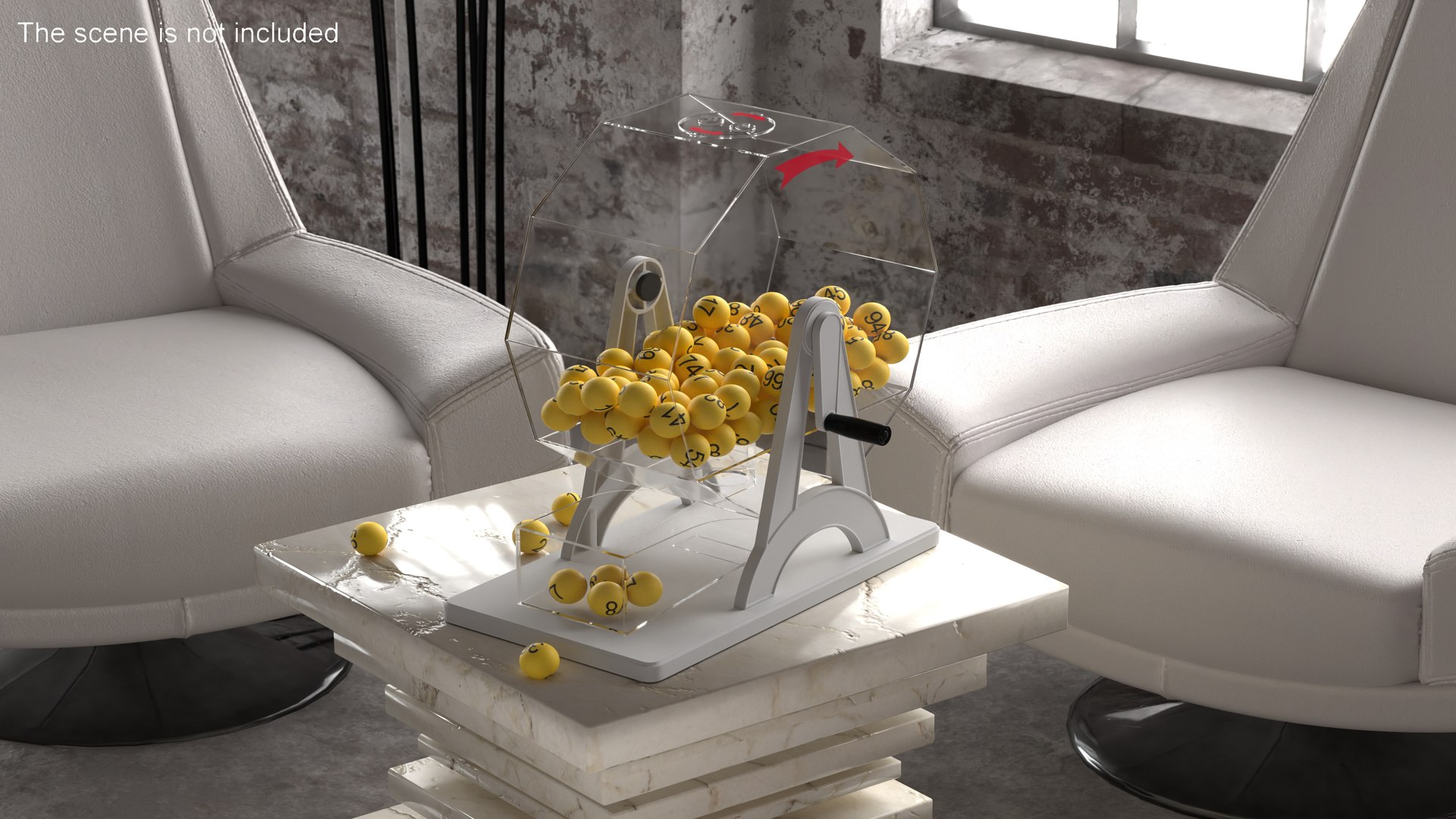 Manual Bingo Balls Lottery Machine 3D Model - TurboSquid 2051126