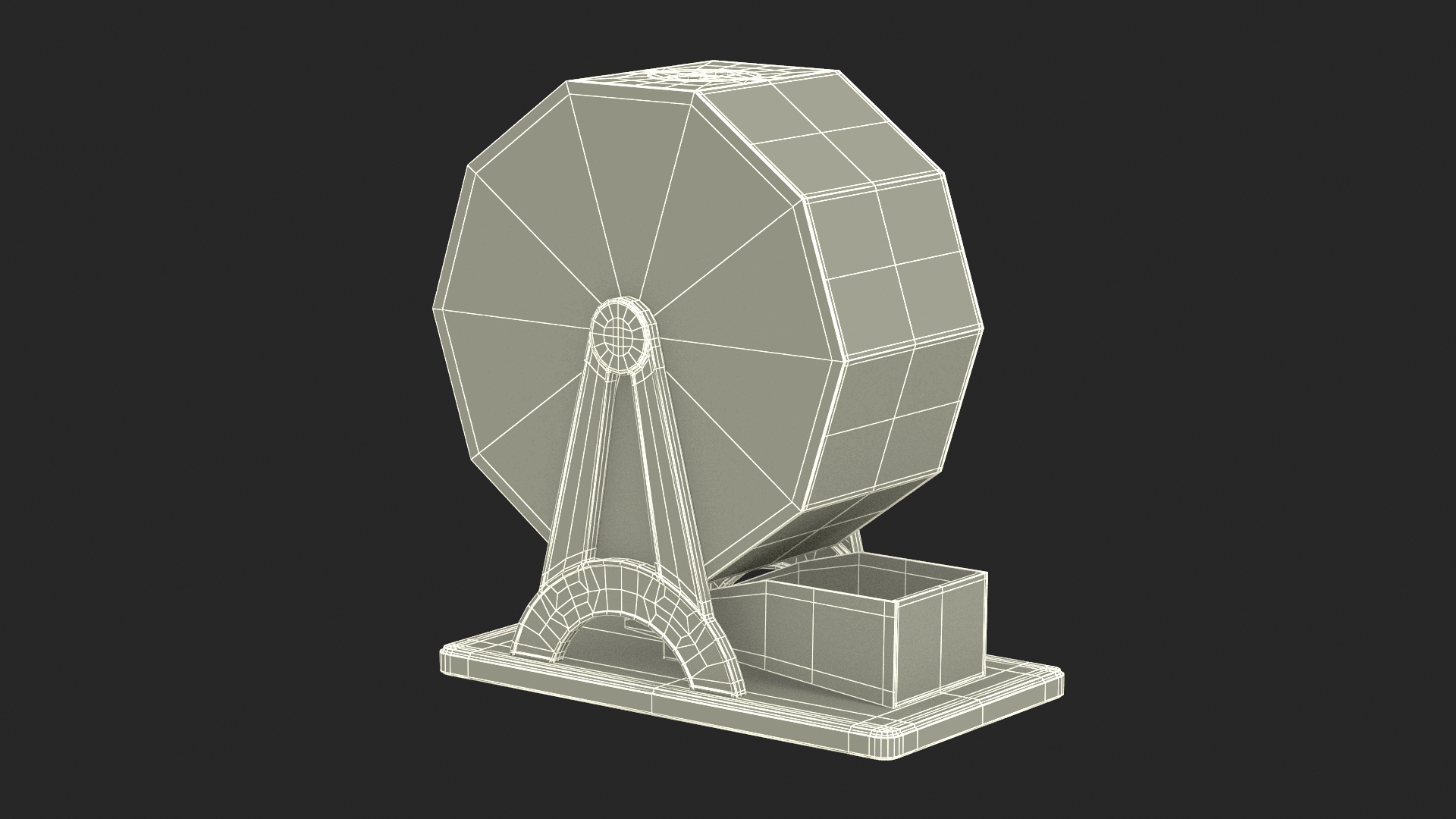 Manual Bingo Balls Lottery Machine 3D Model - TurboSquid 2051126