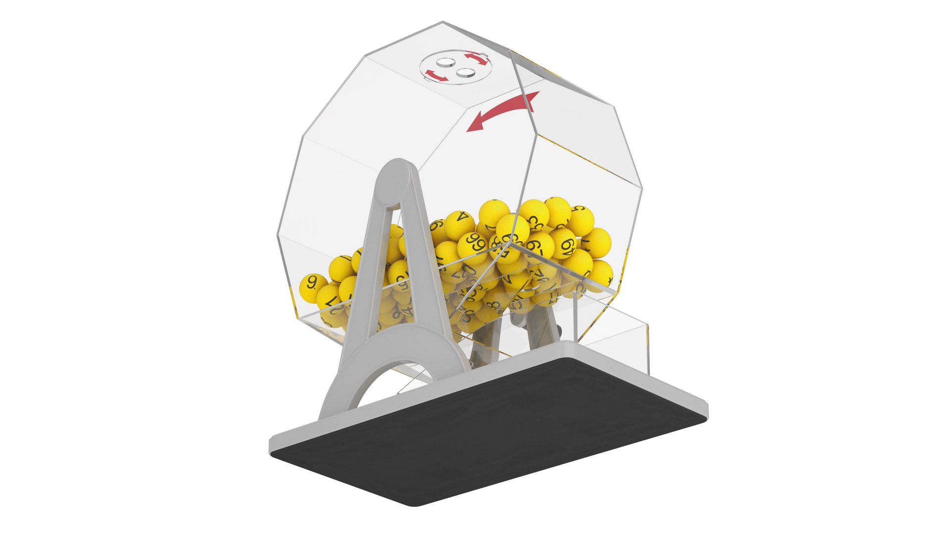 Manual Bingo Balls Lottery Machine 3D Model - TurboSquid 2051126