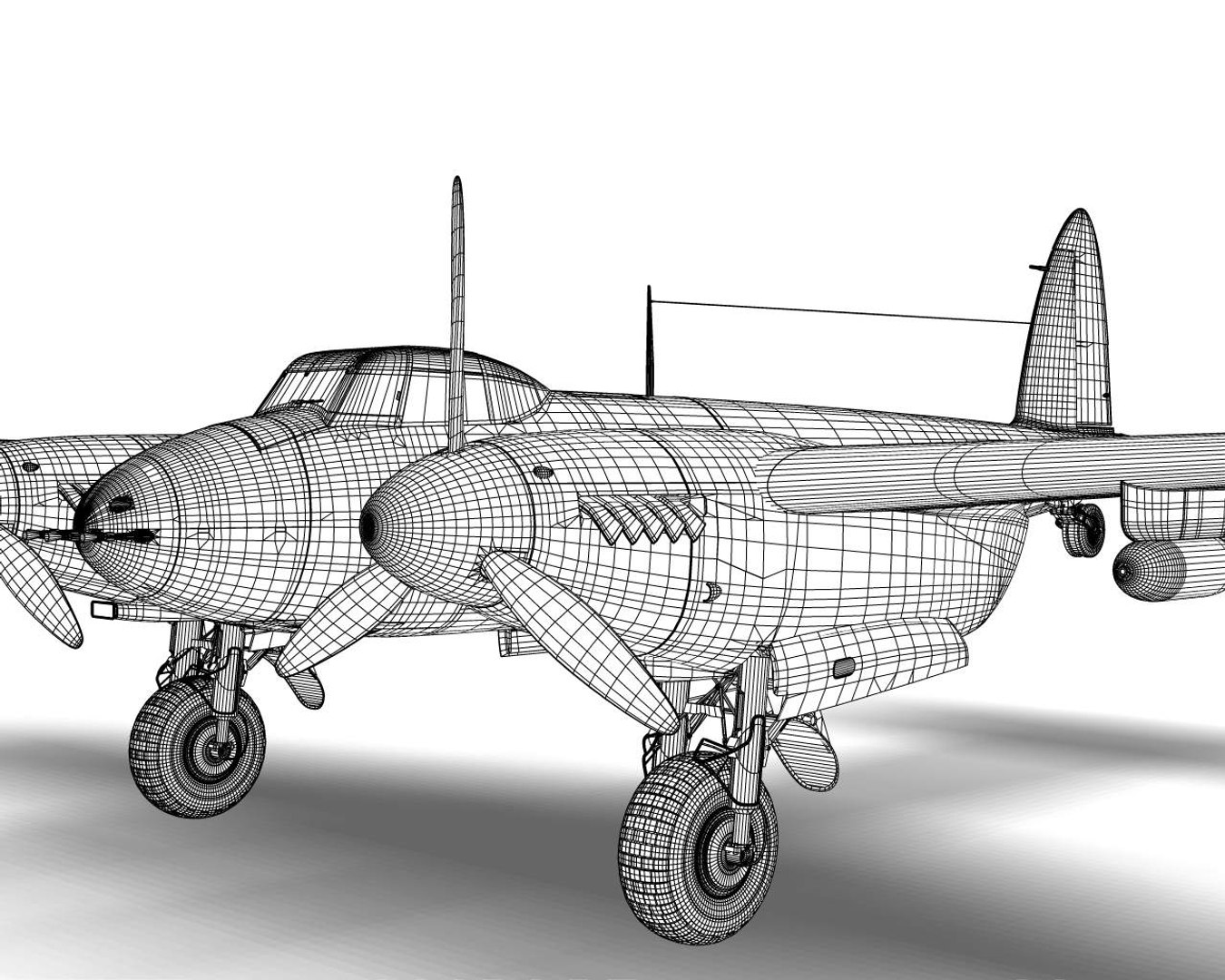 3d Model Mosquito Fighter Mkvi