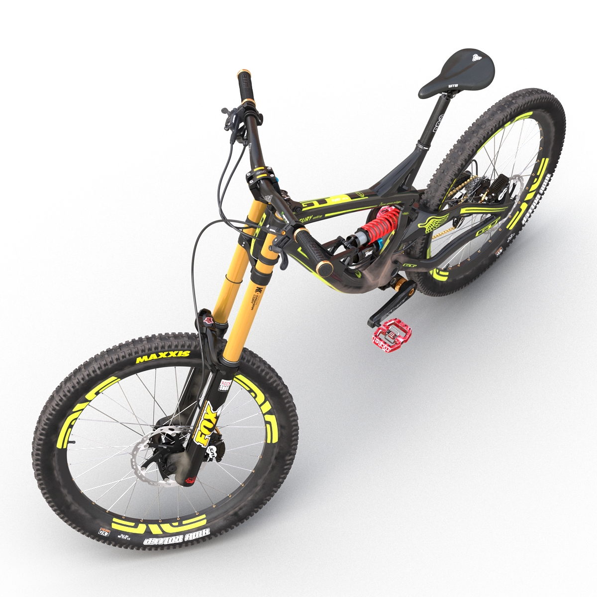 3d mountain bike gt fury model