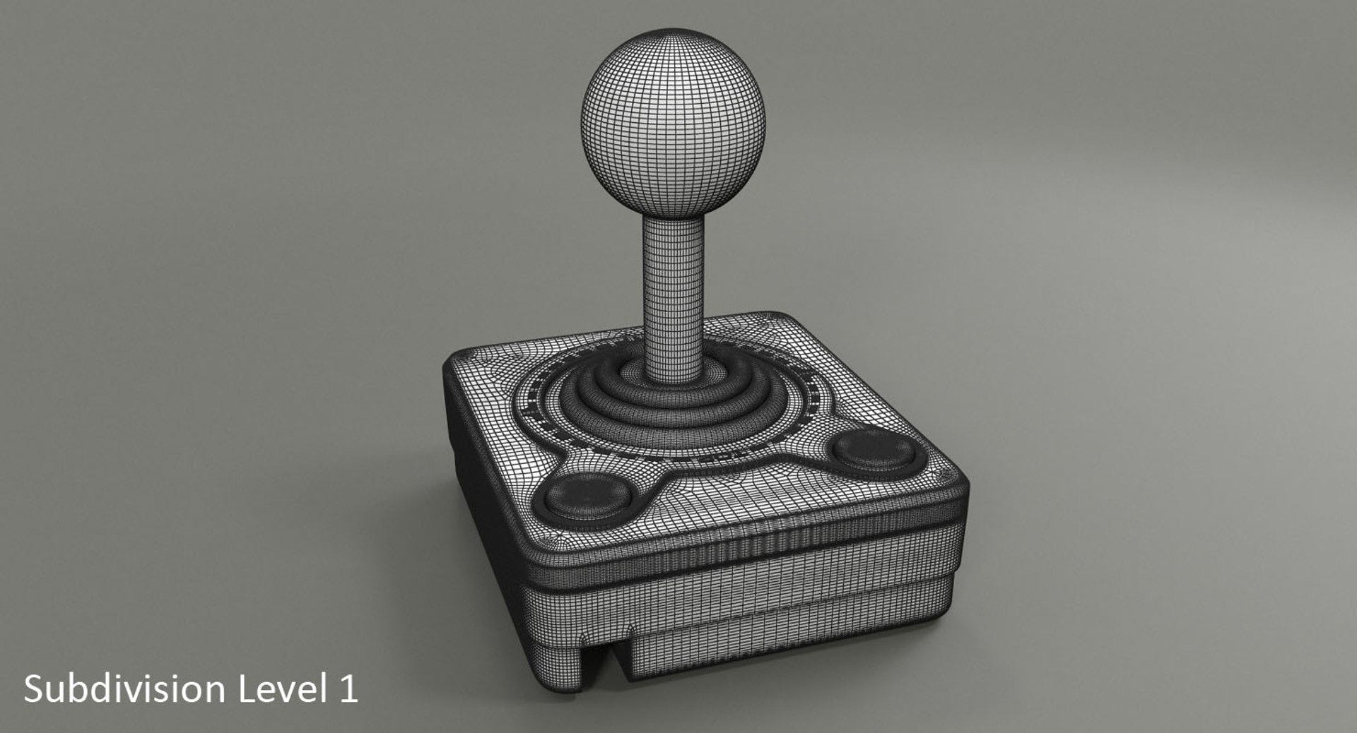 joystick video controller 3d model