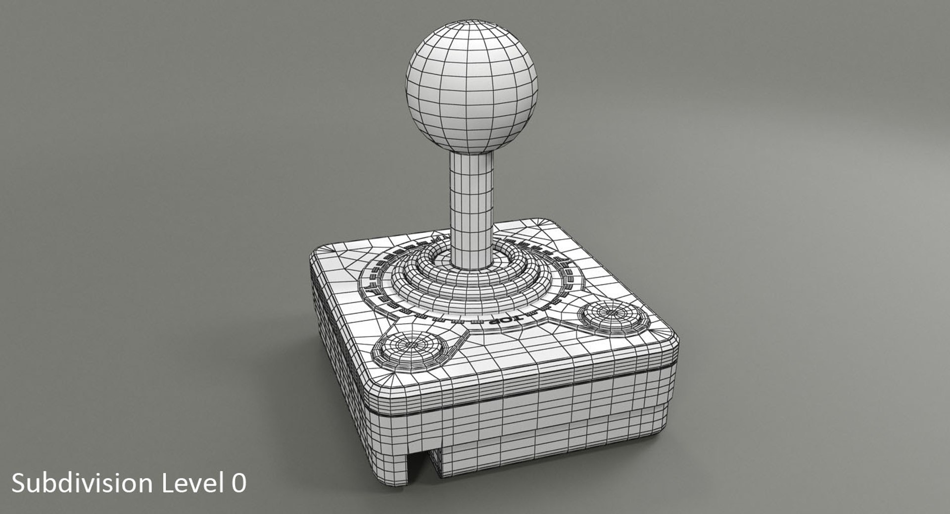 joystick video controller 3d model