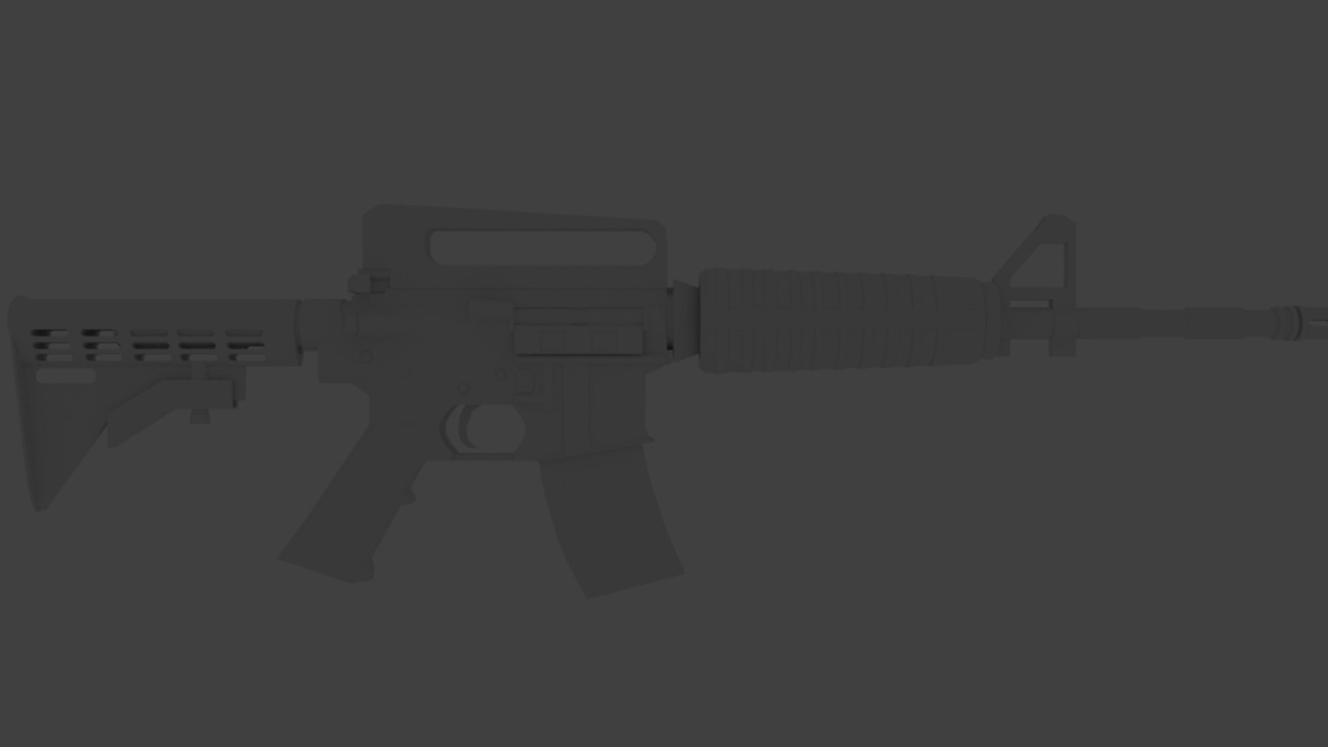 M4a1 3D Model - TurboSquid 1180095