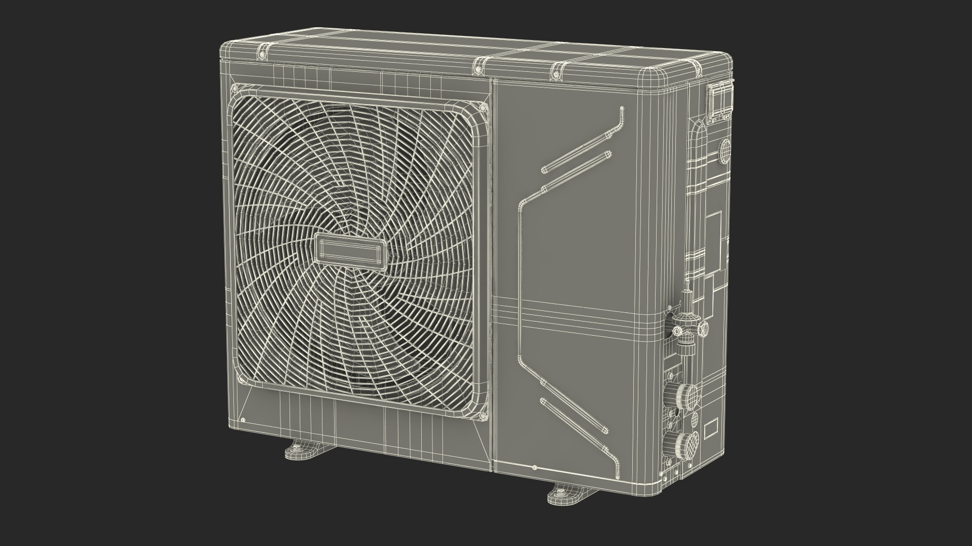 Split Air Conditioner Outdoor Unit Model - TurboSquid 2071359
