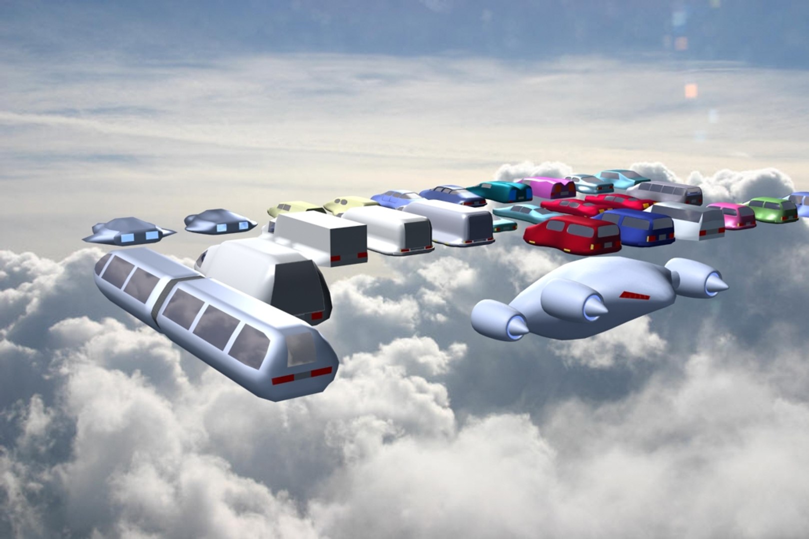 3d Model Flying Car 1