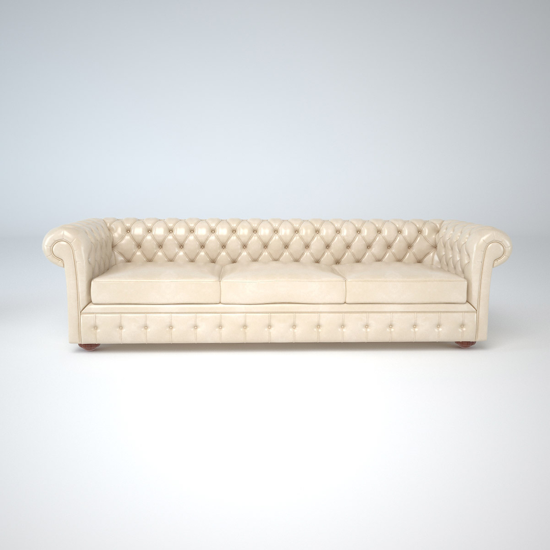3d classic chesterfield sofas chair model