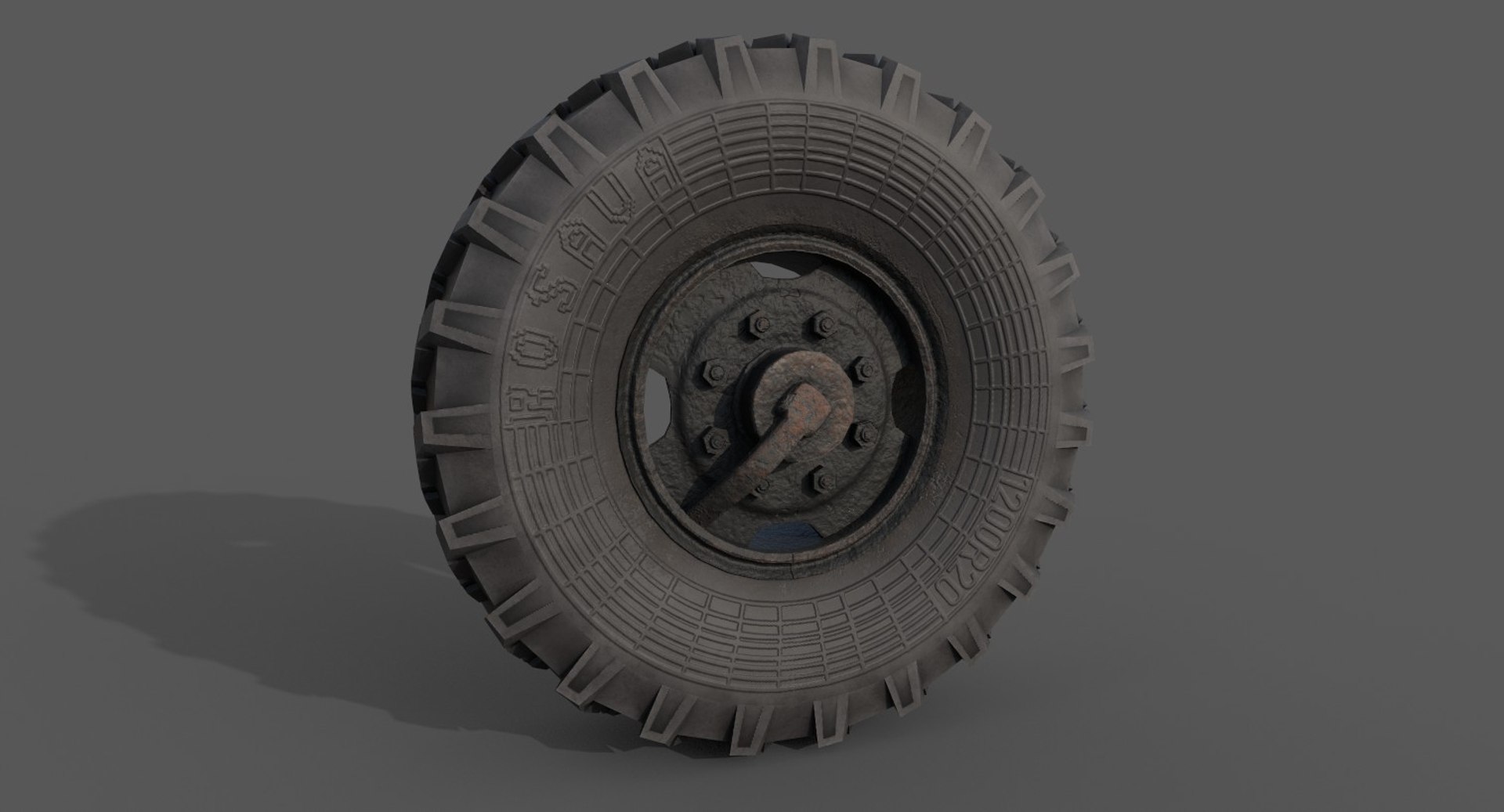 3D Model Truck Wheel - TurboSquid 2291822