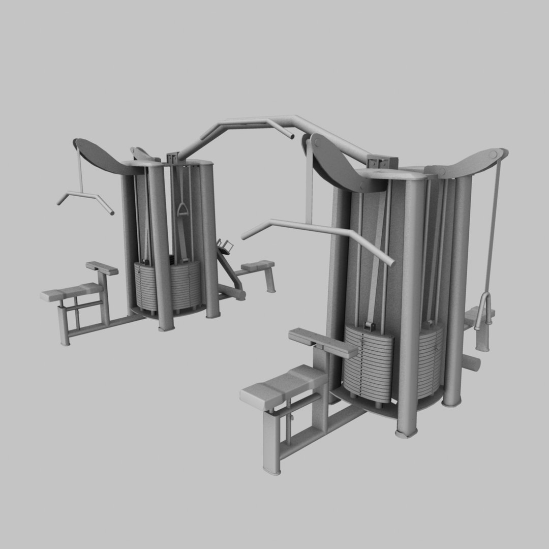 Fitness Workout Machine 3d Model